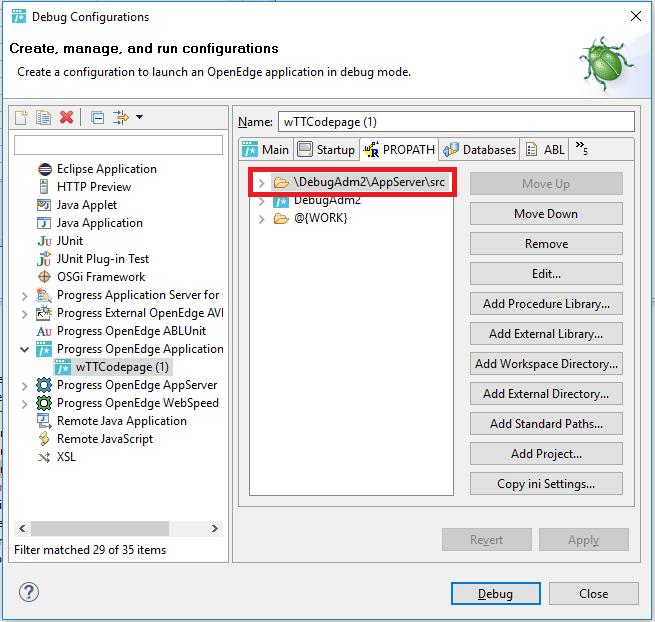 How to debug ADM2 application code on the PASOE appserver - Progress Community