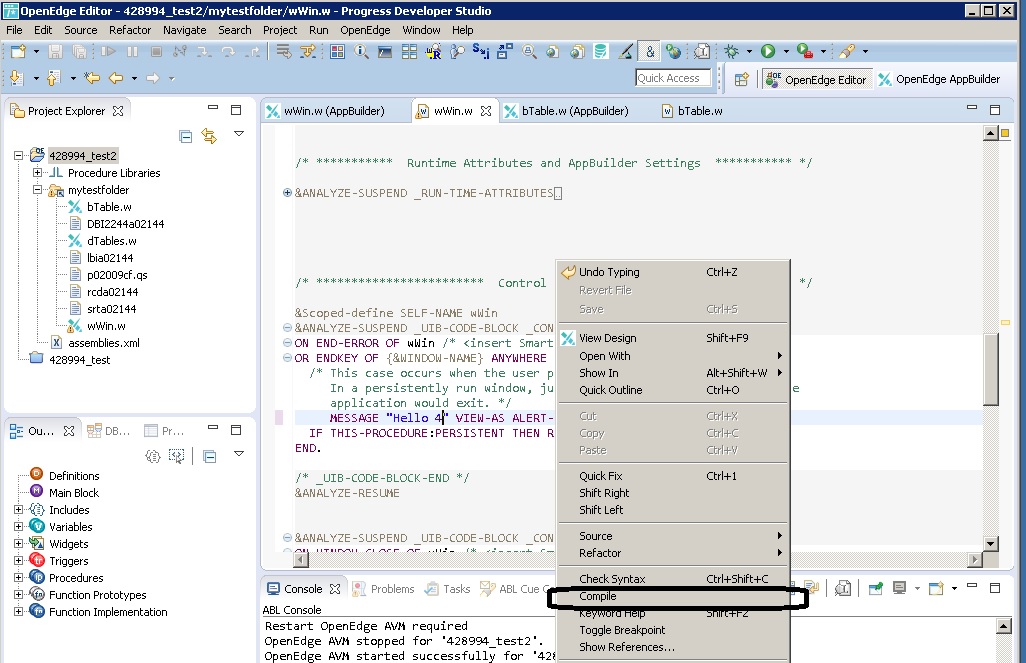 Procedure Setting Compile On Save Option Files Does Not Compile