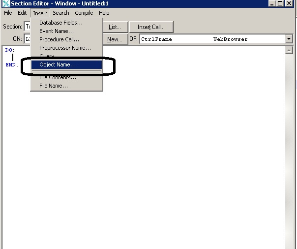 How to load an iframe into an OCX control implementing a web browser. - Progress Community