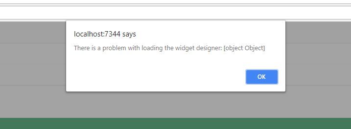An Error Is Thrown When Dropping An Mvc Widget Or Trying To Edit An Existing One After An