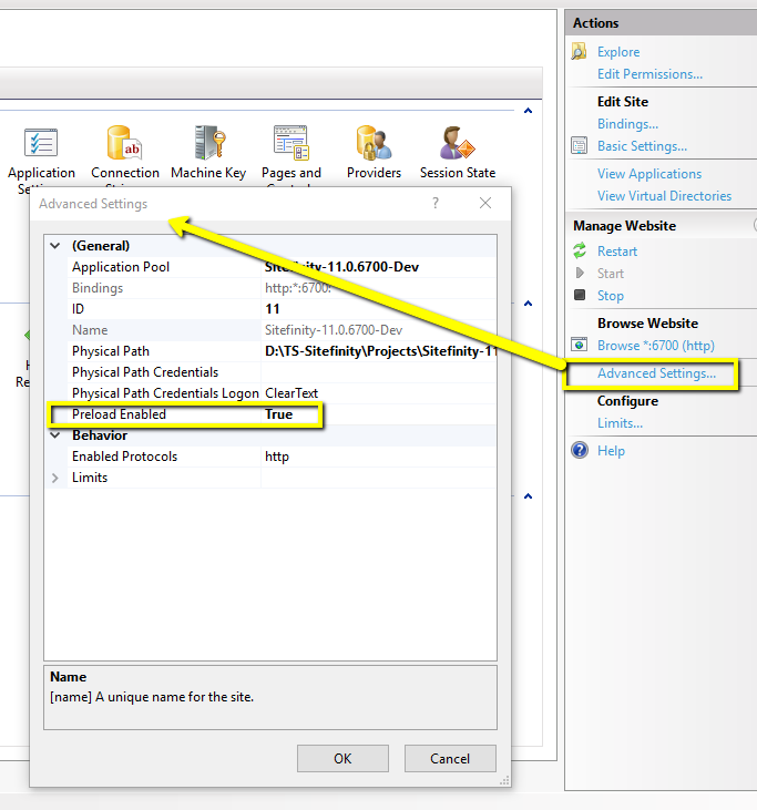 Sitefinity Site Warmup Vs Iis Application Initialization Progress Community