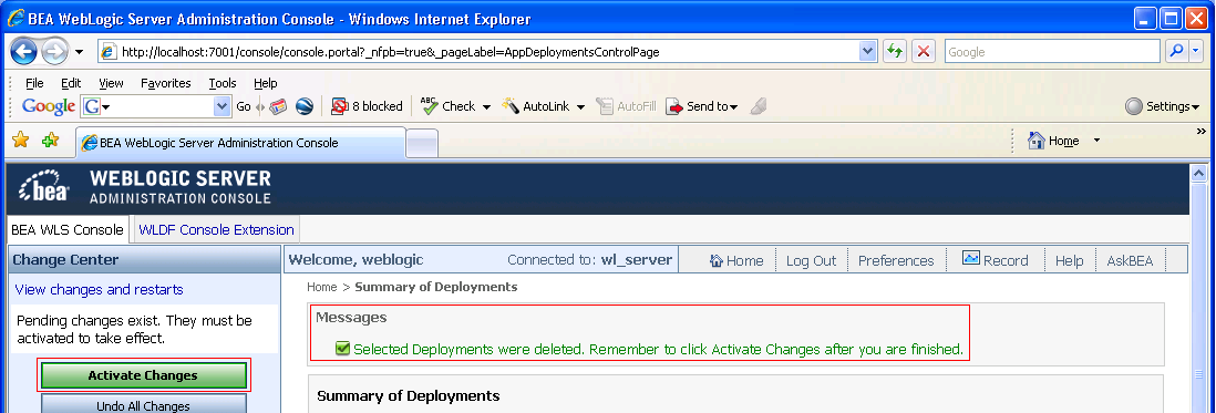 Corticon Server 5.x Sample WAR installation for WebLogic 10.0 ...