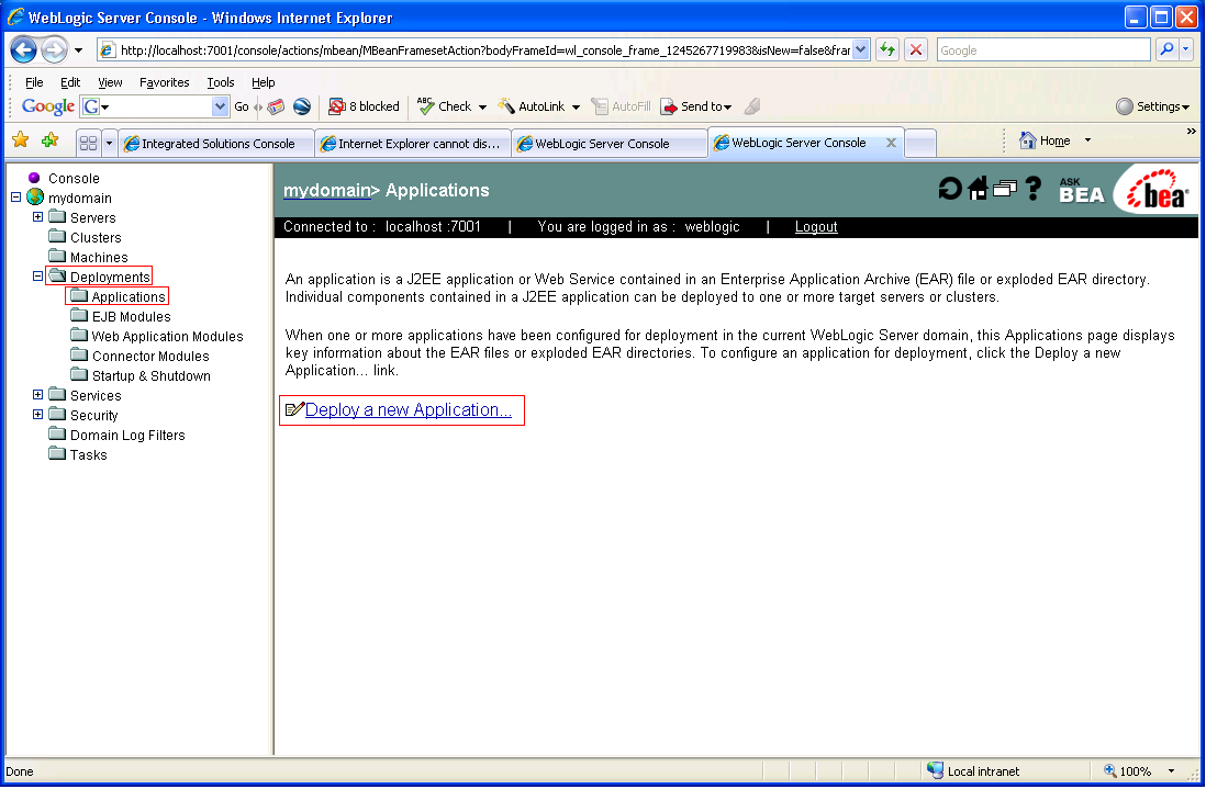 Corticon 5.x Sample EAR installation for WebLogic 8.1 - Progress Community