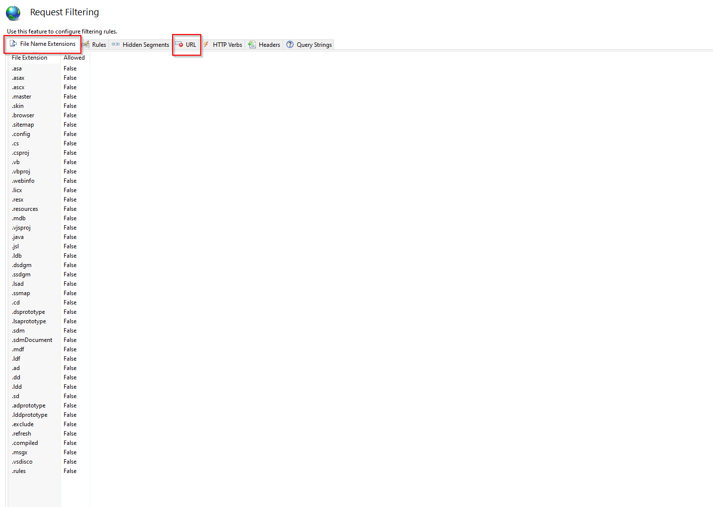 How To Disable Unneeded File Extensions Iis Request Filtering Progress Community