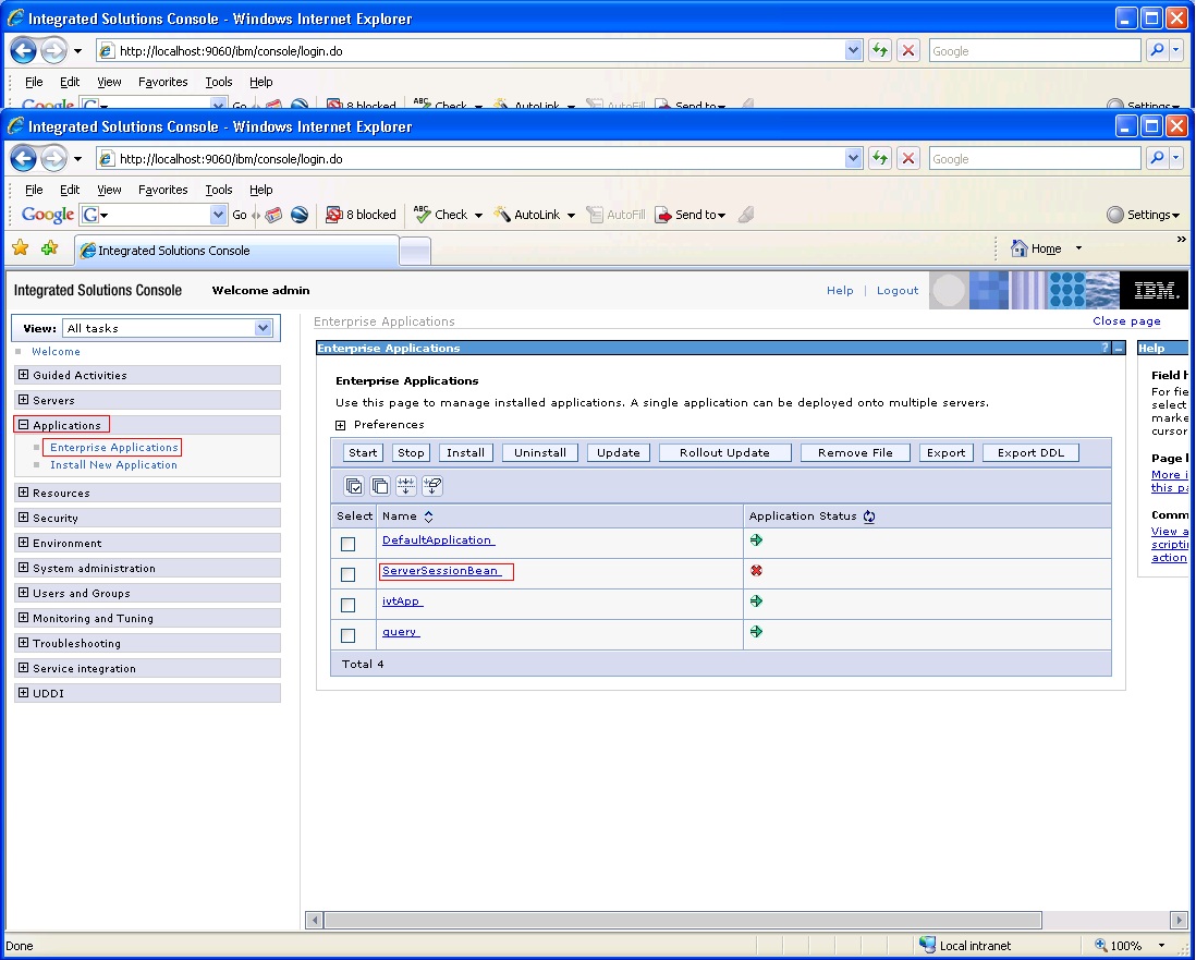 CORTICON SERVER 5.2.x SAMPLE EAR INSTALLATION FOR WEBSPHERE 6.1 ...
