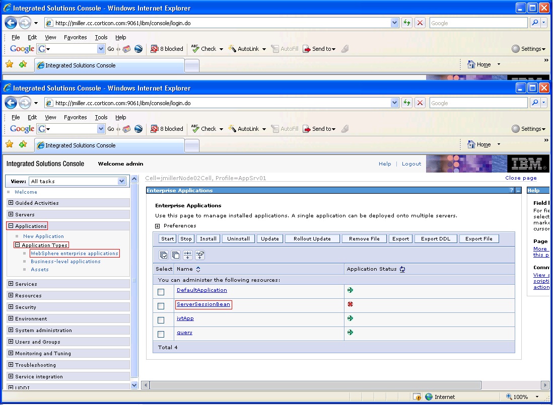 Corticon Server 5.5.x, 5.6.x sample EAR Installation for WebSphere 7.0 ...