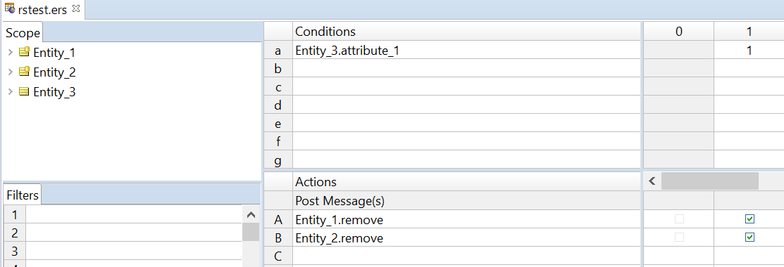 Fatal error removing multiple entities in a Corticon rule that are ...