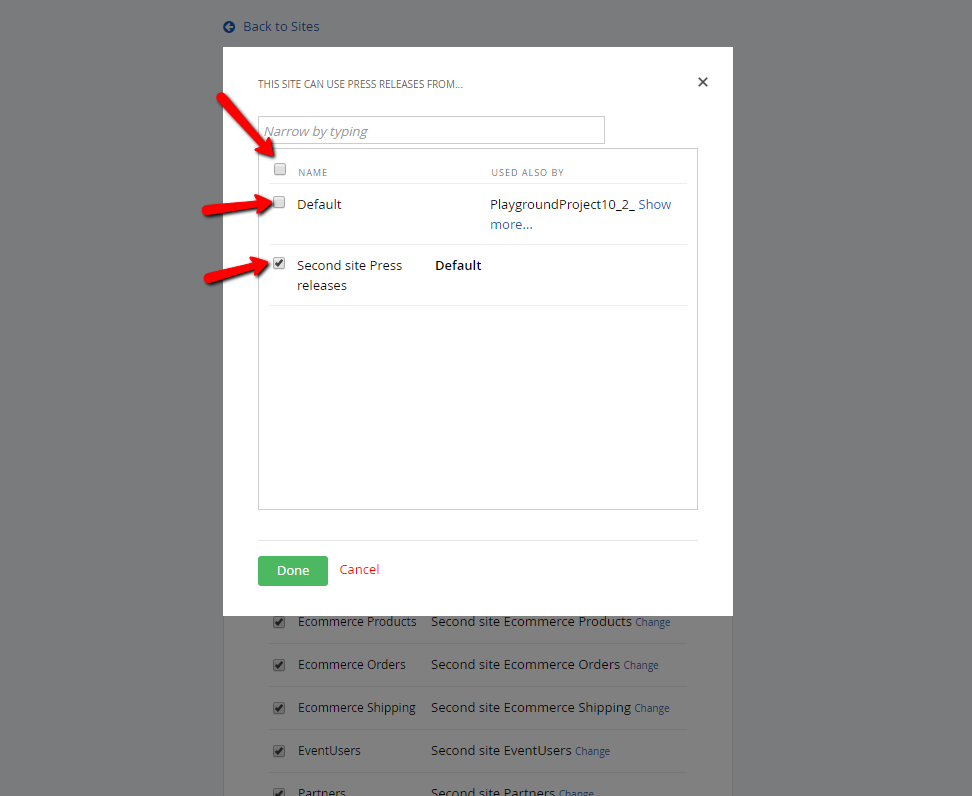 Newly created site in multisite shows content only from the default site - Progress Community