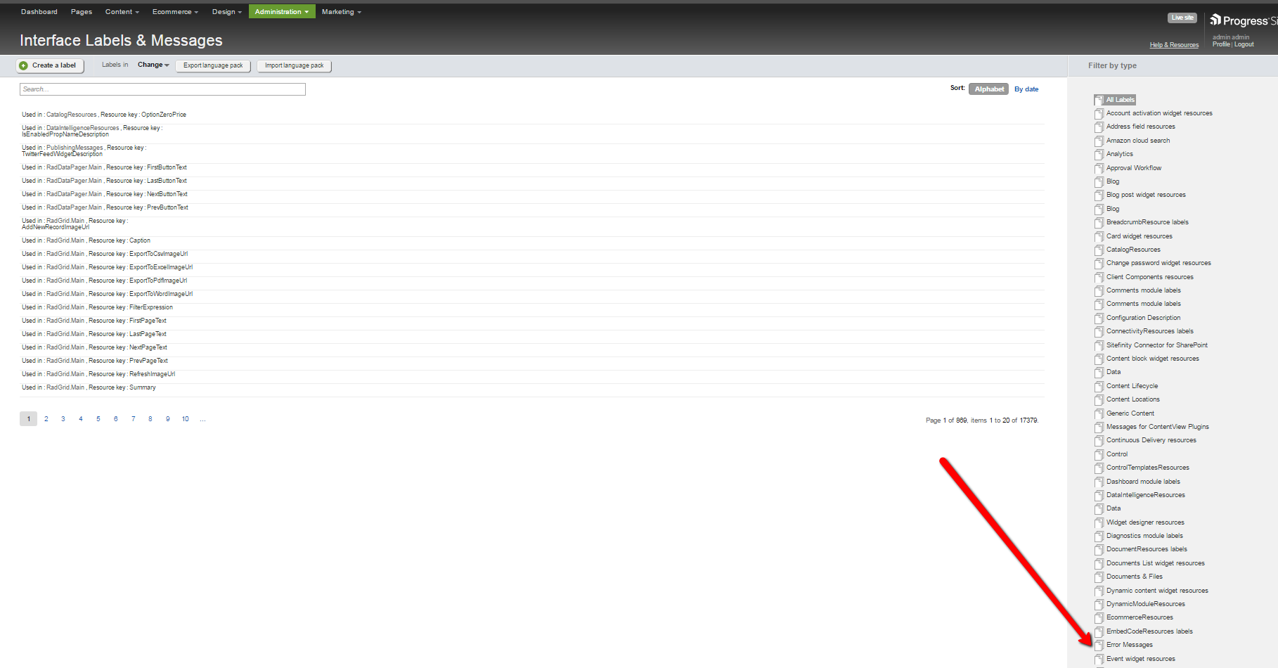 How to change password error message when registering a new User ...