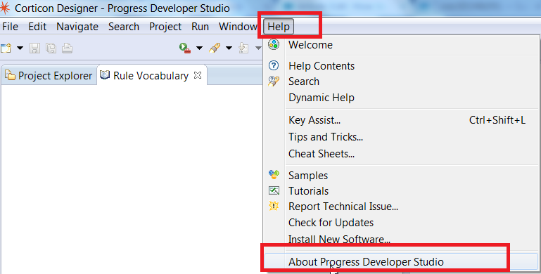 How to determine and verify the Corticon Studio and Server version used ...