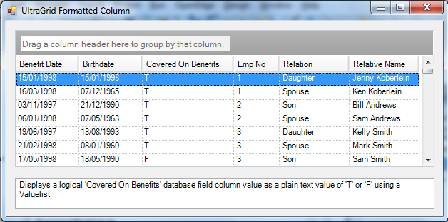 How To Format An Ultragrid Column Based On A Valuelist Progress Community 