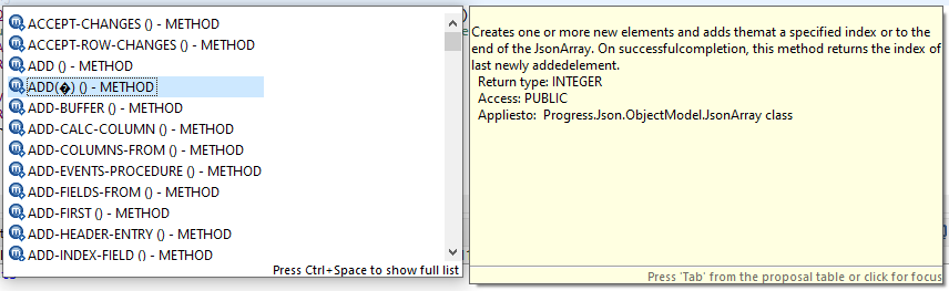 12 6 Pdsoe Context Assist Shows For Some Methods Progress Community