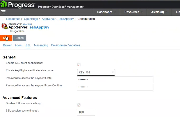 no cipher suites in common error using OpenEdge ESB Native Invocation ...