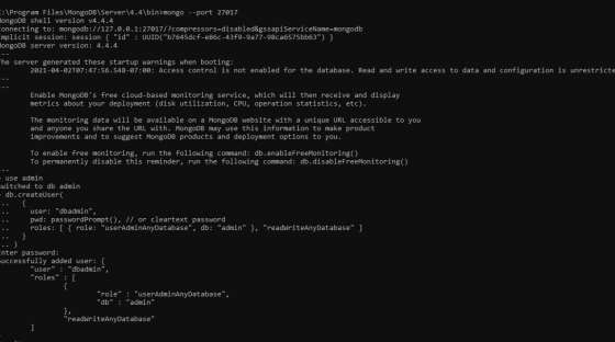 Installation Procedure For The Mongo Database To Be Used With Openedge