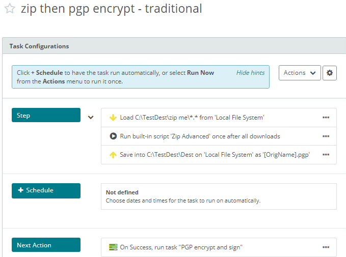 How to zip multiple files together then PGP encrypt the zip file - Progress Community