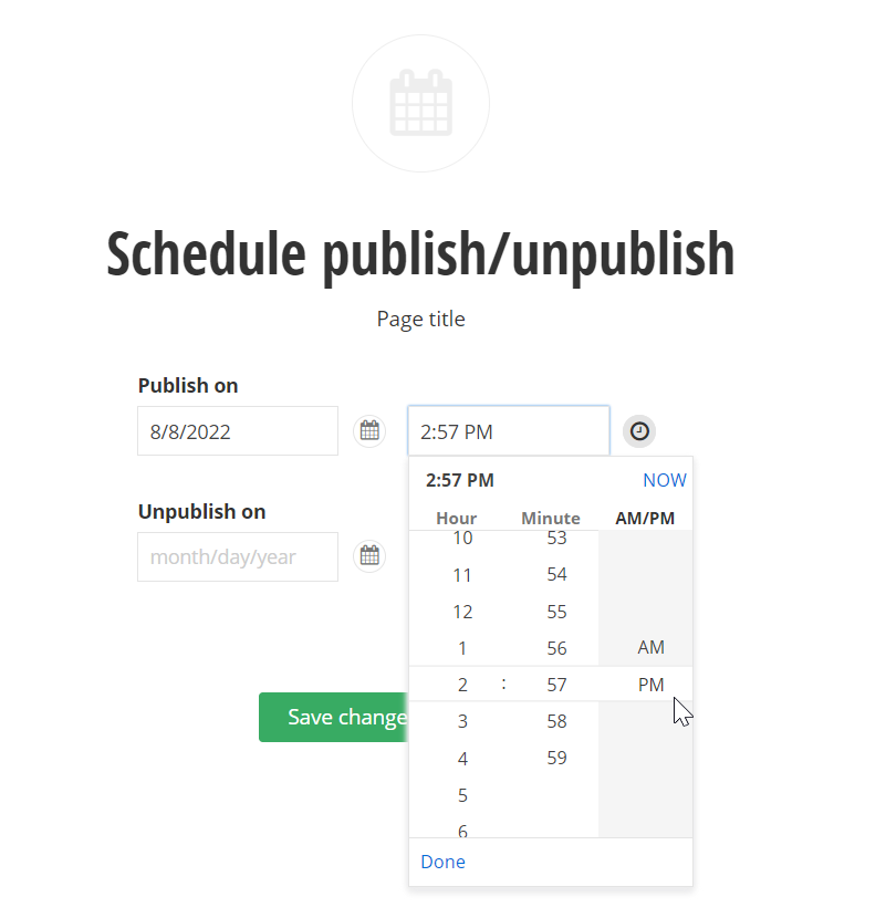 Scheduling For Publishunpublish Issues Progress Community