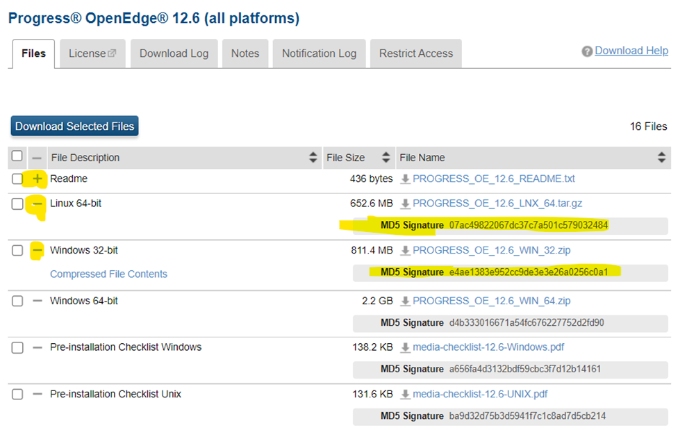 How to verify that your OpenEdge product downloaded correctly from the download center ...
