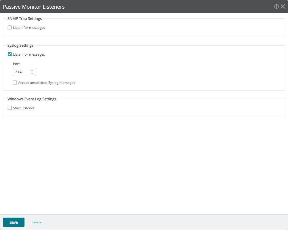 How To Configure The Syslog Trap Listener To Connect To A Syslog Server