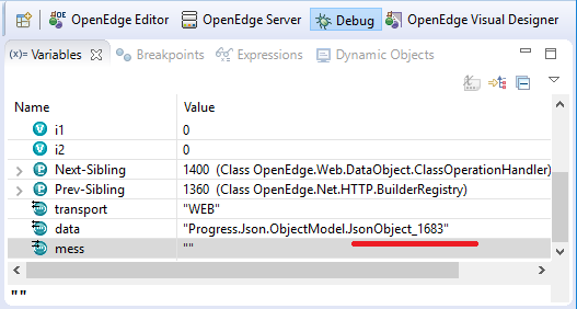 Why Is Pdsoe Web Transport Data Using Progressjsonobjectmodel