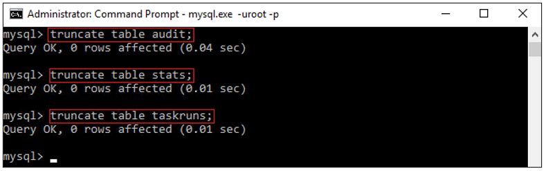 MOVEit Automation - Manually Trim MySQL Statistics Database - Progress Community
