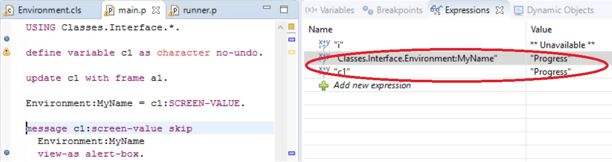 Why is the Progress Developer Studio debugger showing the values of ...