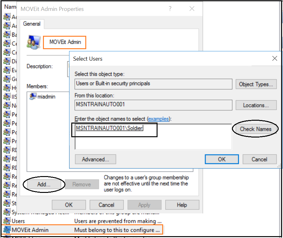 Configuring users with full remote access to MOVEit Automation (Central ...