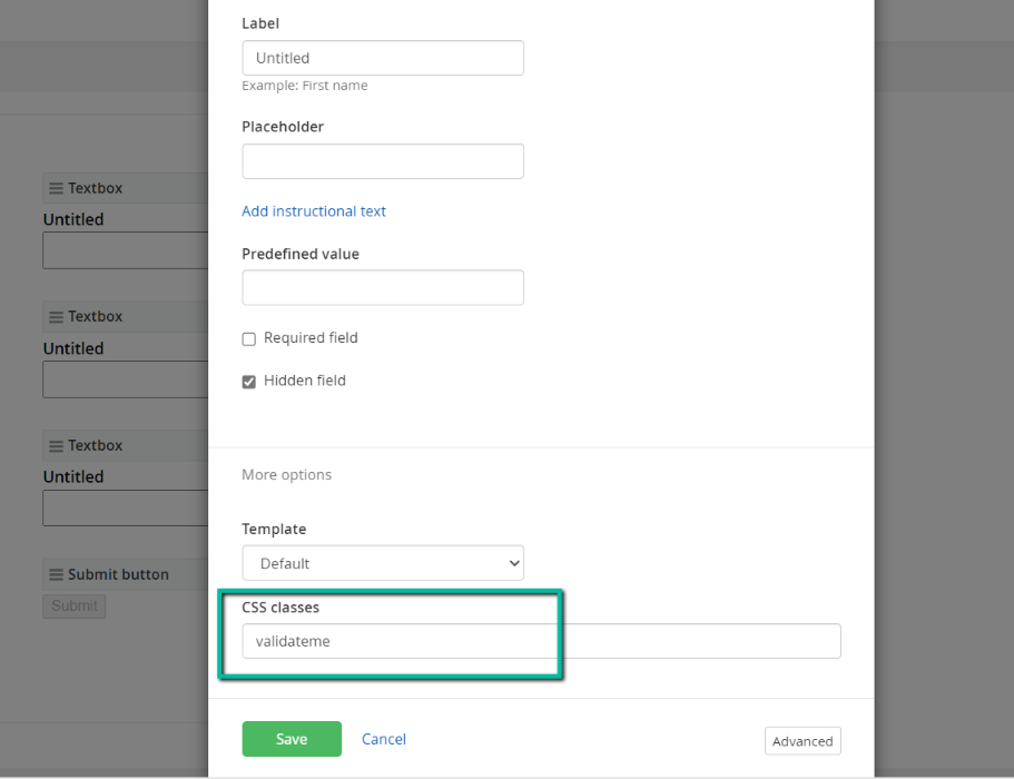 Forms: How to enable validation for hidden fields in a Sitefinity form? - Progress Community