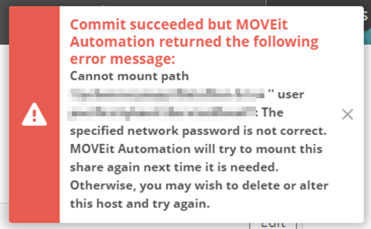 Error Retrieving Directories Could Not Access Network Share The Specified Network Password Is 3166