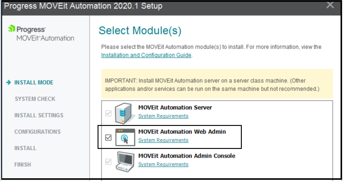 How to re-install MOVEit Automation Web Admin - Progress Community